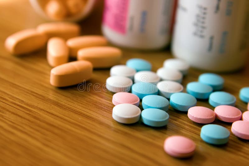 Coloured Pills stock photo. Image of chemical, color - 11260236