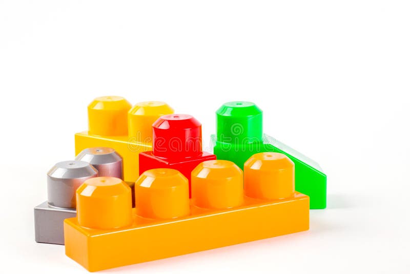 Coloured Plastic Building Blocks Stock Image - Image of education ...
