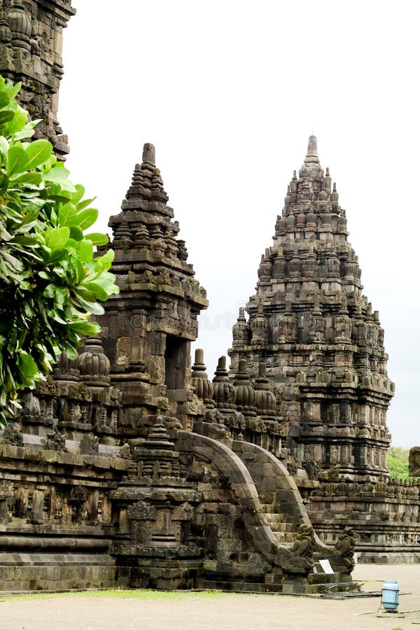 Coloured of Prambanan Temple View Stock Photo - Image of coloured ...