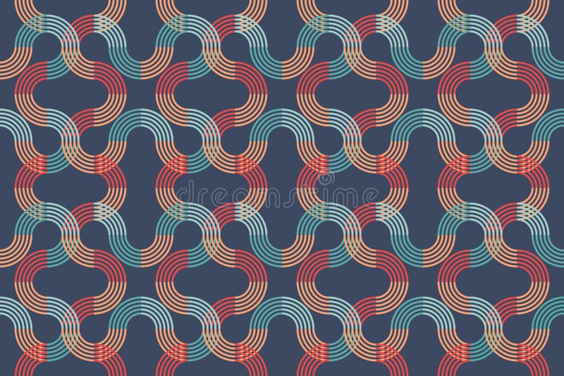 Colorful Vector Seamless Background Based on Circle Shaped Stock Vector ...