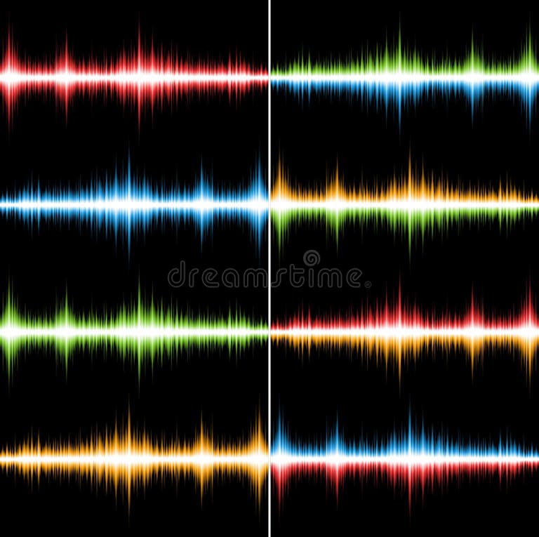 Coloured soundtracks stock vector. Illustration of concept - 5390310