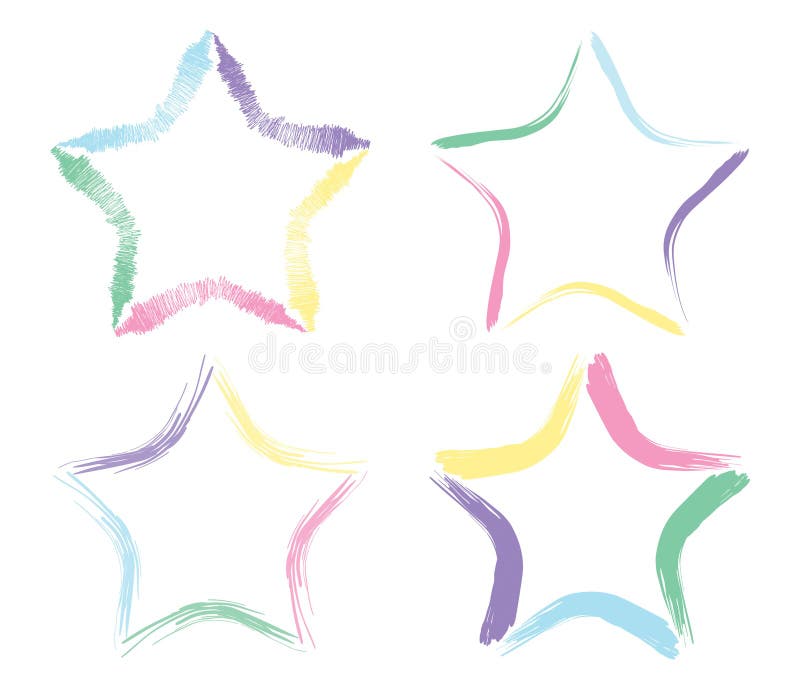 Coloured stars stock vector. Illustration of abstract - 164987703