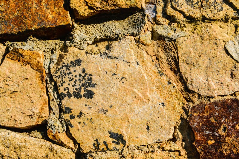 Coloured Stone Wall Texture Background Material, Pattern, Surface Stock ...