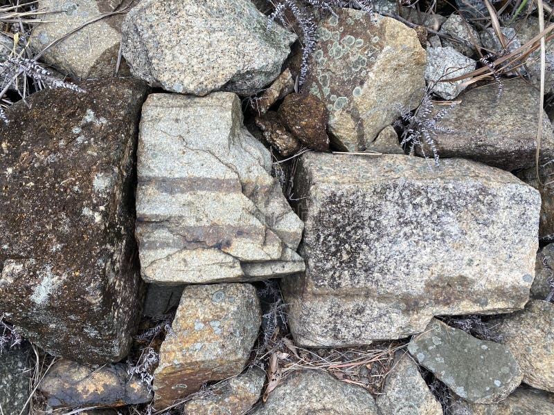 Coloured and Textured Stone Blocks Stock Image - Image of natural ...