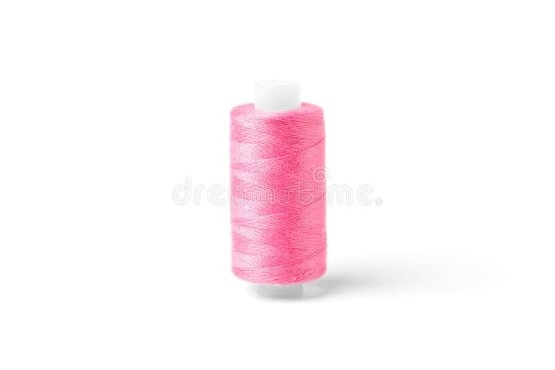Coloured Threads Isolated on White. Stock Image - Image of bobbin ...