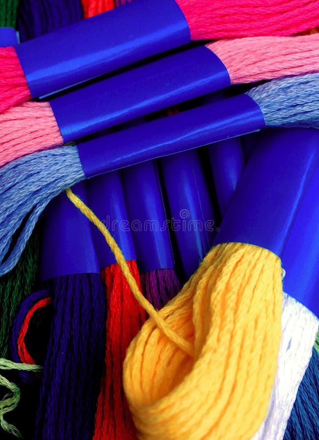 Coloured threads stock image. Image of bold, threads - 71146777
