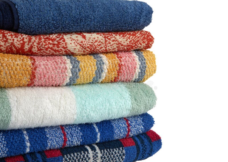 Coloured towels stock photo. Image of market, freshness - 4815802