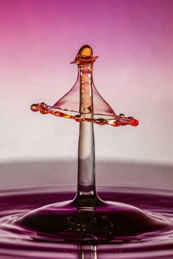 Coloured Water Drop Collision Photography Stock Image - Image of color ...