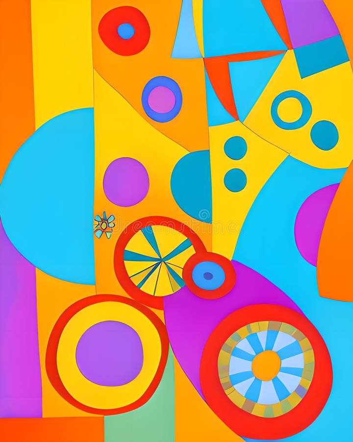 Colourful Abstract Art stock illustration. Illustration of font - 295067181