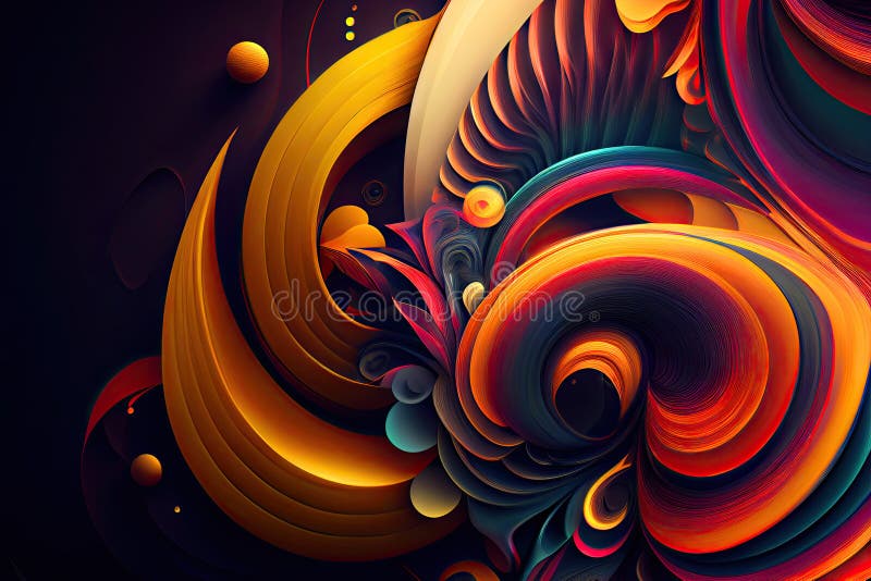 Colourful Abstract Background Generative AI Illustration Stock Photo ...