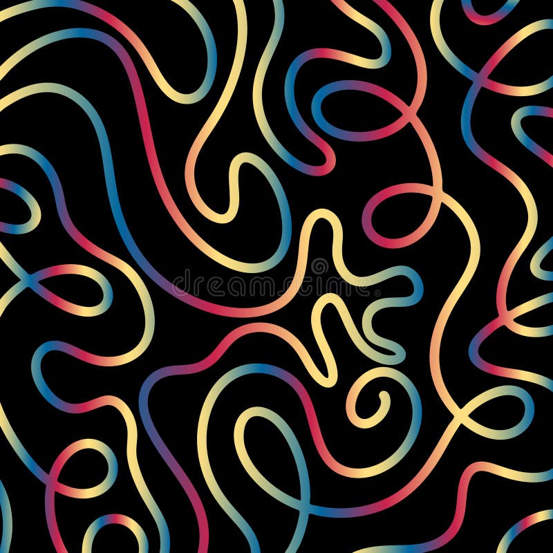 Colourful Abstract Doodle Pattern Design Background Stock Vector ...