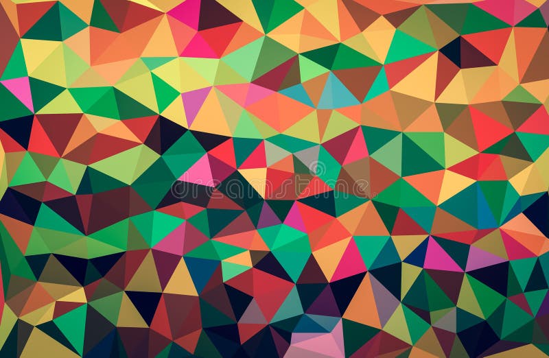 Colourful Abstract Geometric Background with Triangular Polygons. Stock ...