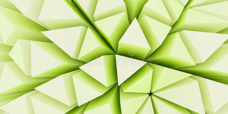 Colourful Abstract Geometric Triangular Shape 3d Render Illustration ...