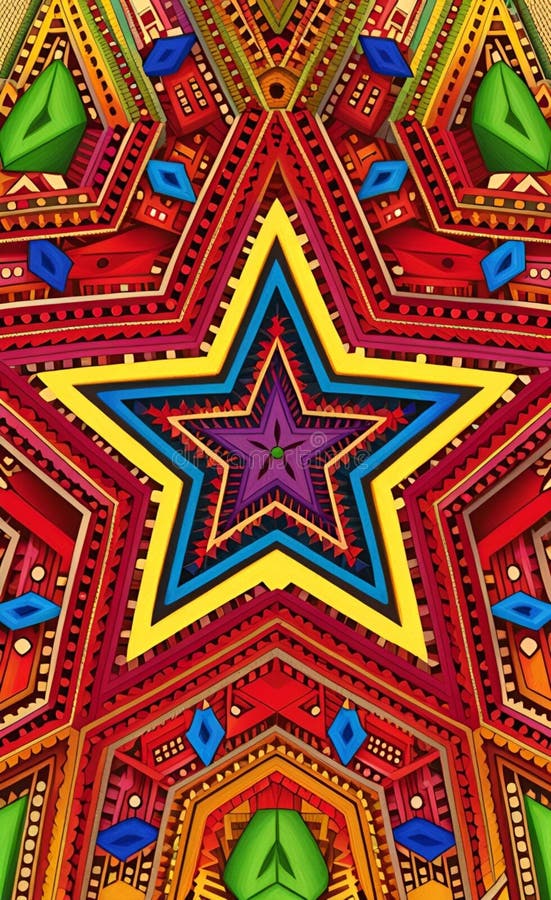 Colourful star 1 stock illustration. Illustration of star - 300079149