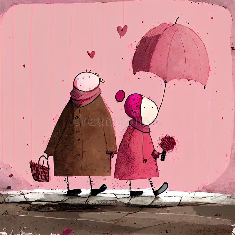 Abstract Valentines Day Whimsical Character.Design Generative AI ... Abstract Valentines Day Whimsical Character.Design Generative AI ...