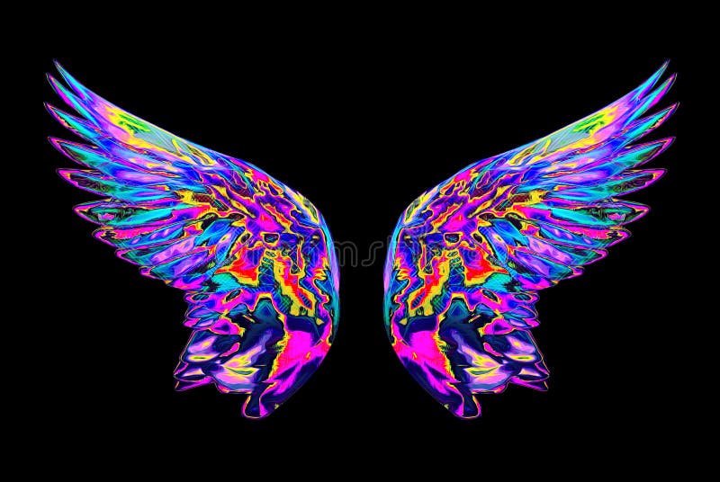 Psychedelic Wings Stock Illustrations – 470 Psychedelic Wings Stock ...