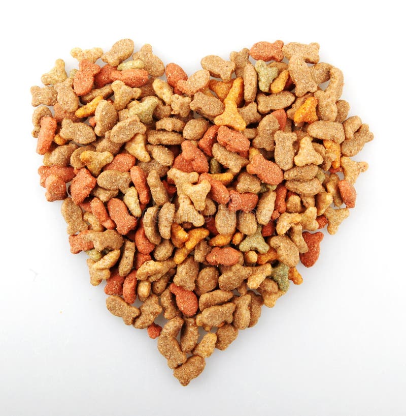 Colourful Animal Dry Food on the White Surface Stock Image - Image of ...