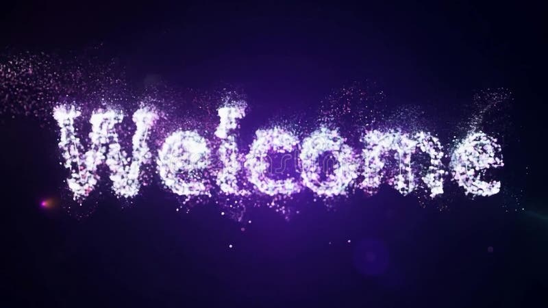 A Colourful Animated Lettering of the Word Welcome with Moving ...