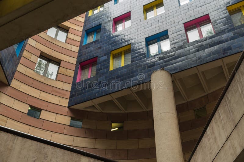 Colourful Apartment Block in the City of London Stock Photo - Image of ...