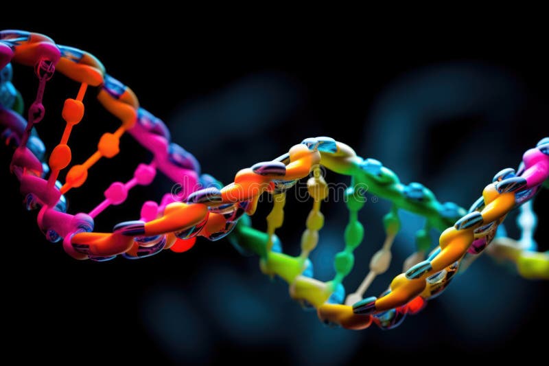 Colourful Atoms Forming Molecular Structure, Created Using Generative ...