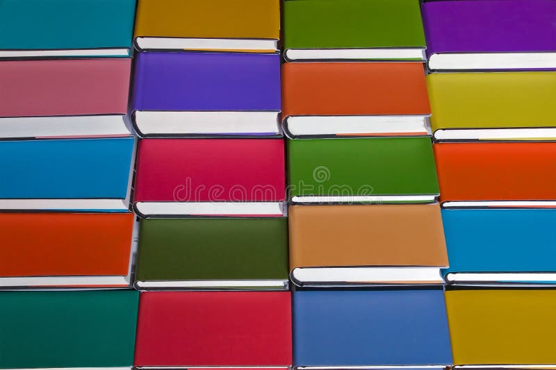 Colourful Background from Books Stock Image - Image of colourful ...