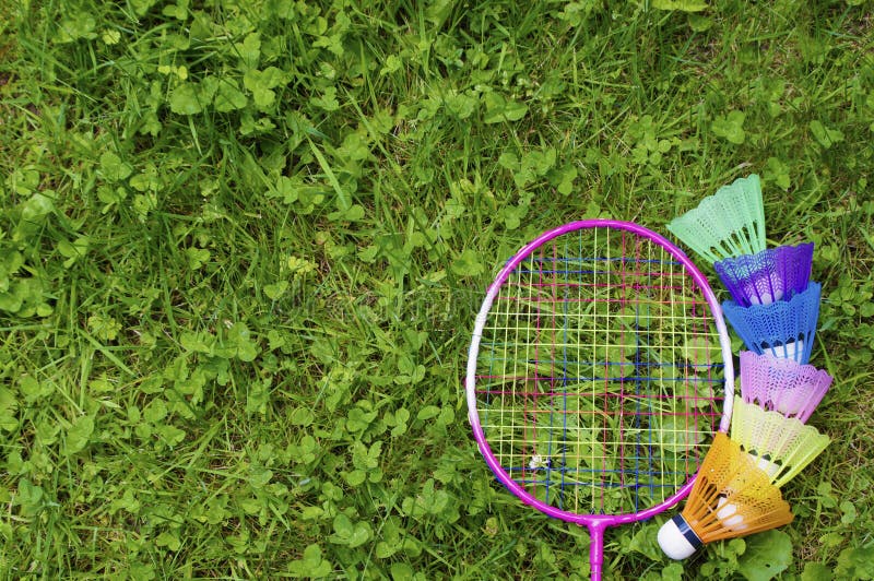 Colourful badminton stock photo. Image of racket, colored - 67852226