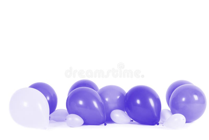 Colourful Balloons Isolated Stock Image - Image of color, plastic: 82002459