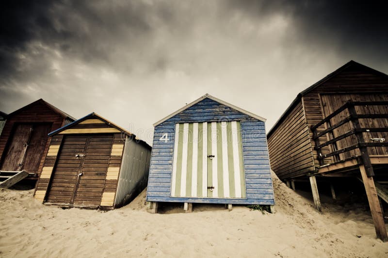 Colourful Beach Shack stock image. Image of colourful - 11051527