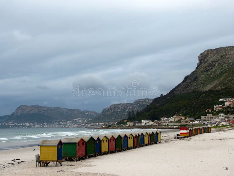 Colourful beach Huts stock photo. Image of beach, beautiful - 62482104