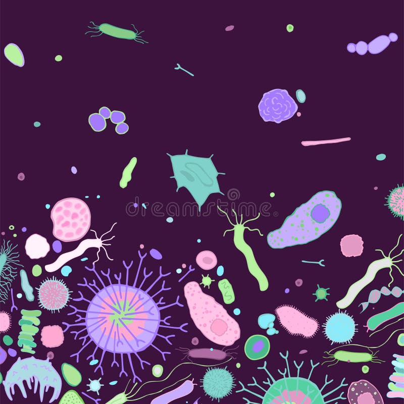 Colourful Biacteria Background-05 Stock Vector - Illustration of ...