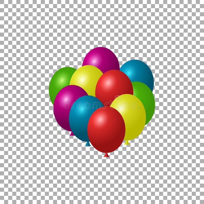 Colourful Birthday or Party Balloons. Vector Illustration Stock Vector ...