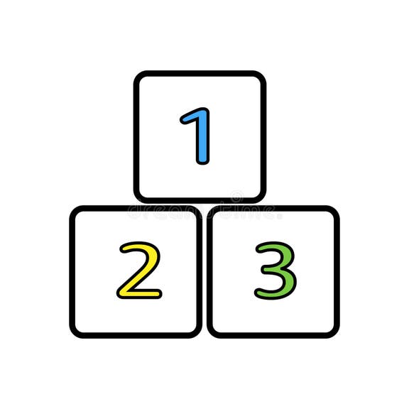 1 2 3 Blocks Number Stock Illustrations – 19 1 2 3 Blocks Number Stock ...