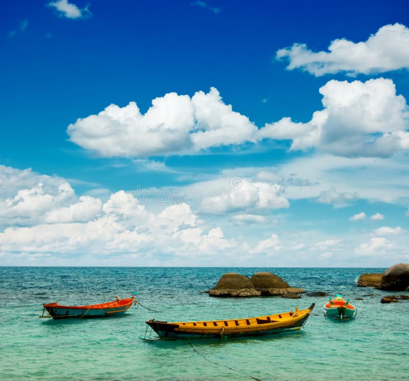 Colourful boats stock image. Image of transport, clear - 15812569
