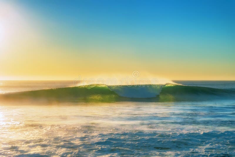 Colourful Breaking Wave on a Sunny Day Stock Image - Image of dynamic ...