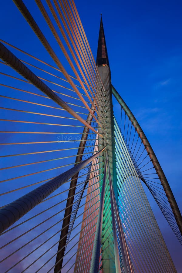 Colourful Bridge Architecture Editorial Stock Photo - Image of elastic ...