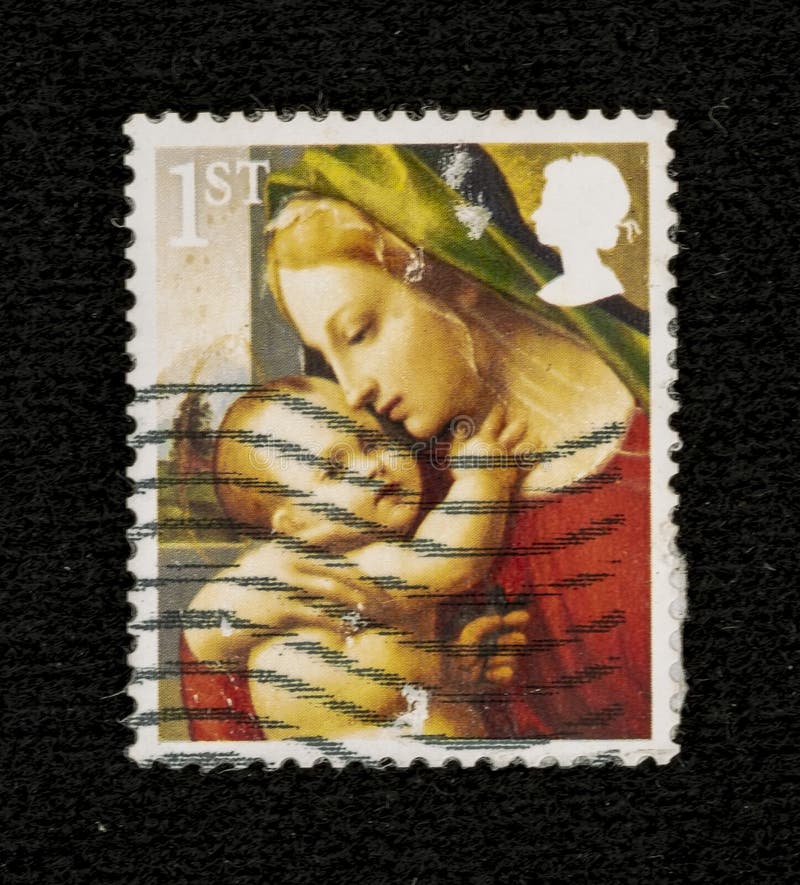 Colourful British Postage Stamps Editorial Stock Image - Image of ...