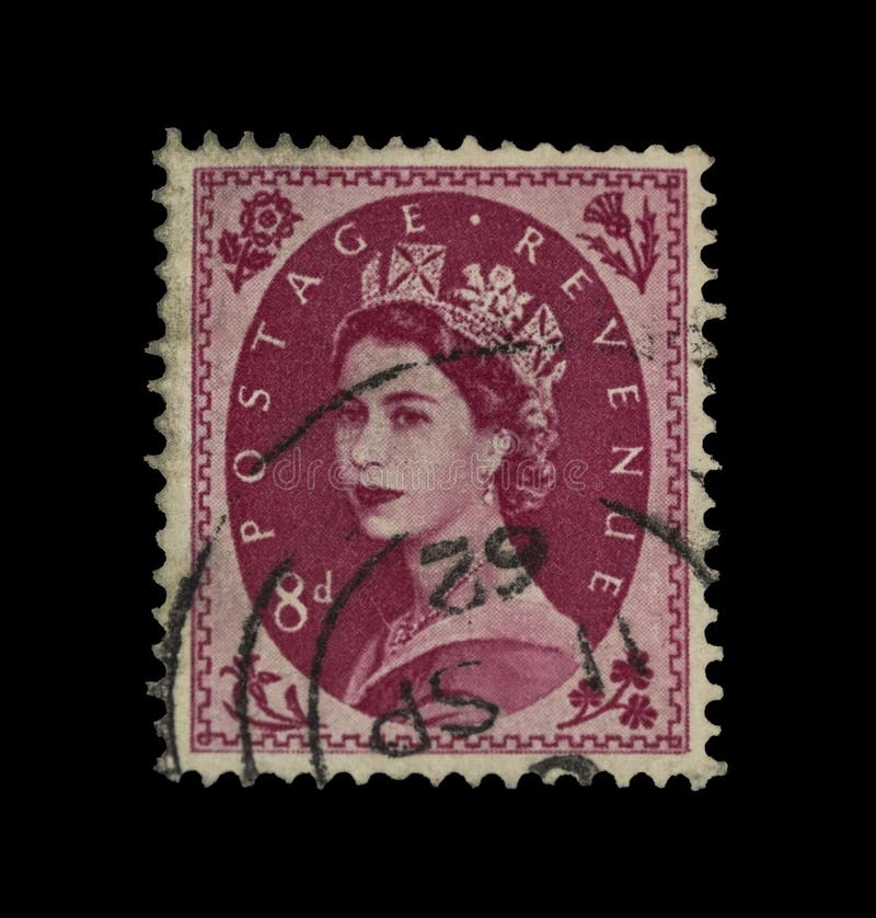 Colourful British Postage Stamps Editorial Stock Photo - Image of ...