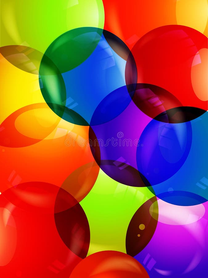 Colourful Bubble Close Up Background Stock Illustration - Illustration ...