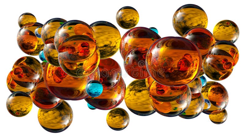 Colourful Bubbles of Life, Fun and Future Stock Illustration ...