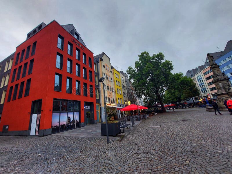 Colourful Buildings in the Street Editorial Stock Image - Image of ...