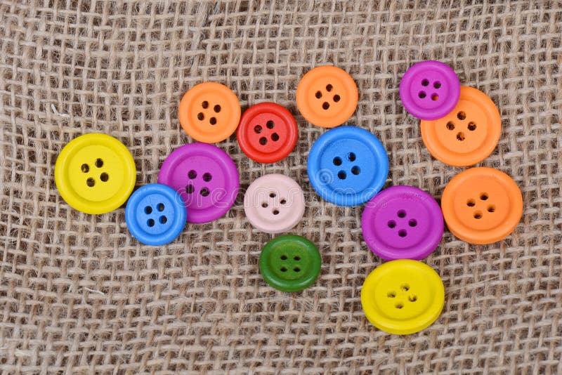 Colourful buttons stock image. Image of craft, dress - 48421735