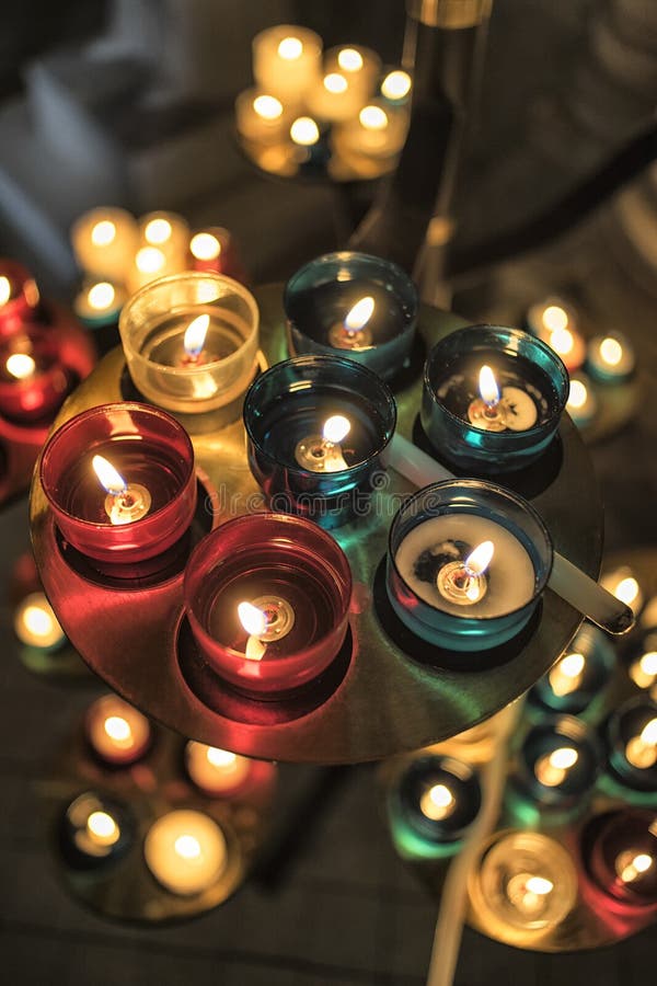 Colourful candles stock photo. Image of color, decor, greeting - 1252098