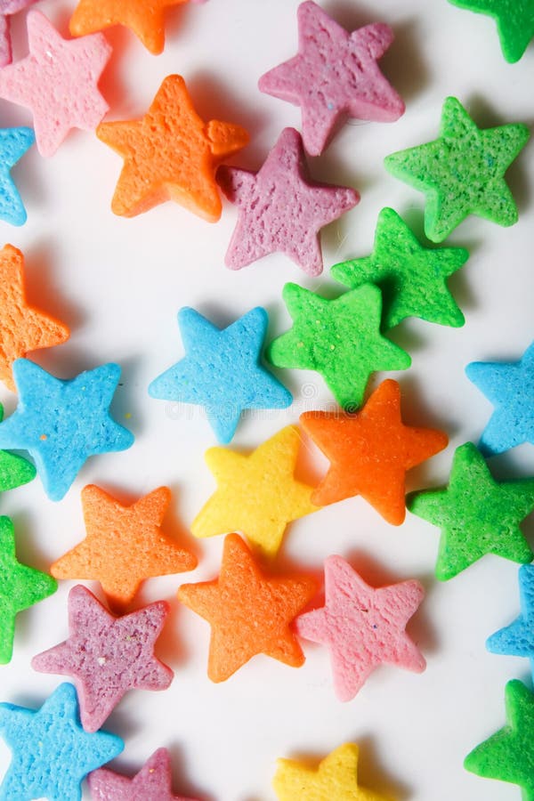 Colourful candy stars stock image. Image of chewy, christmas - 11732465