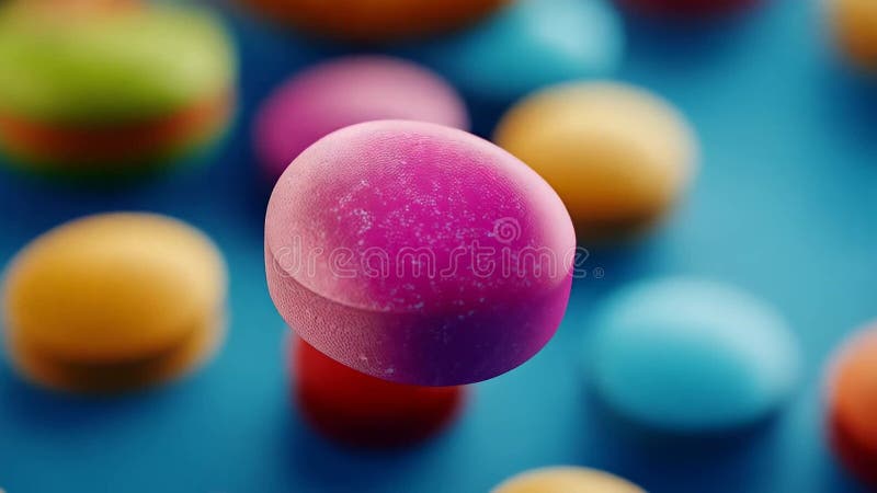 Colourful Candy Tablets Fun Treats and Snacks Stock Video - Video of ...