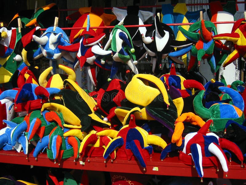 Colourful carnival hats stock image. Image of contrast - 1762693
