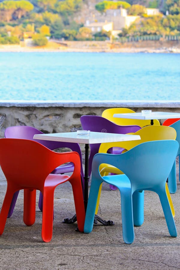 Colourful chairs stock image. Image of color, mediterranean - 21811347