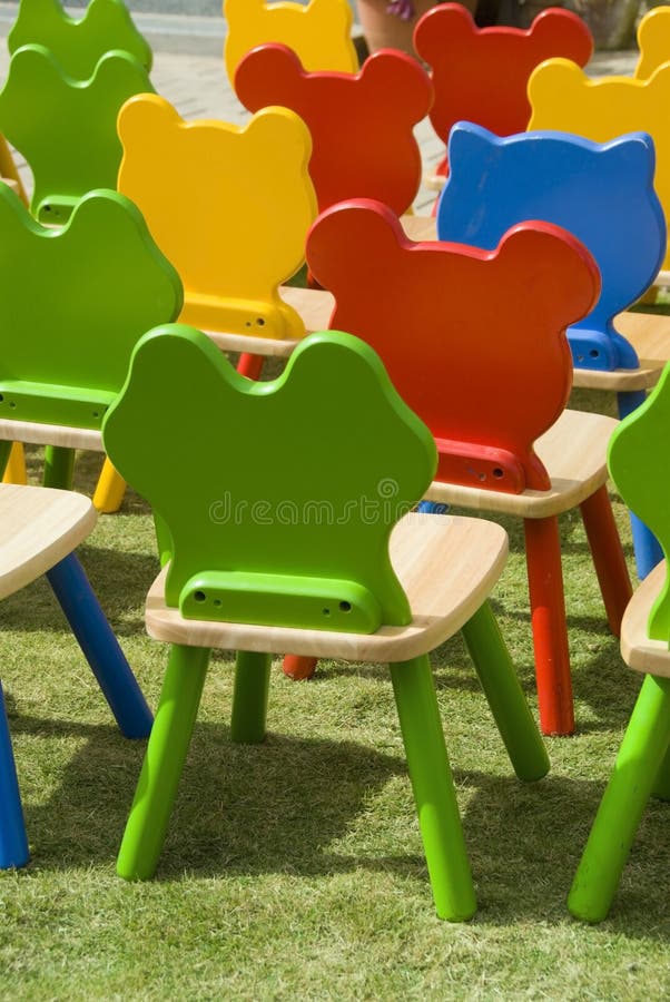 Colourful chairs stock photo. Image of furniture, happiness - 5590004
