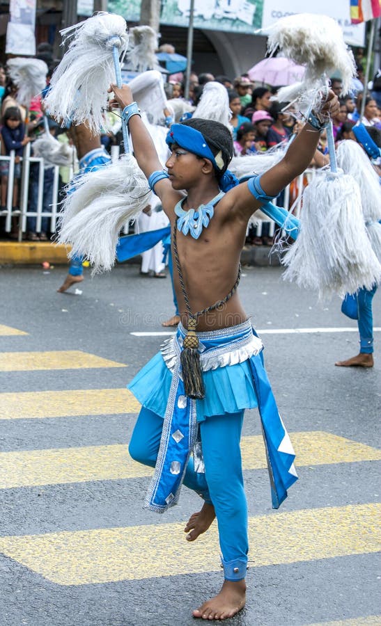 Colourful Chamara Dancers Perform during the Esala Perahera in Kandy ...