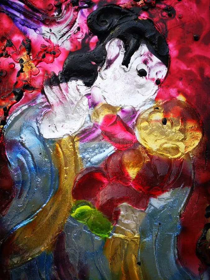 The Colourful Character of Chinese Divinity Stock Image - Image of ...