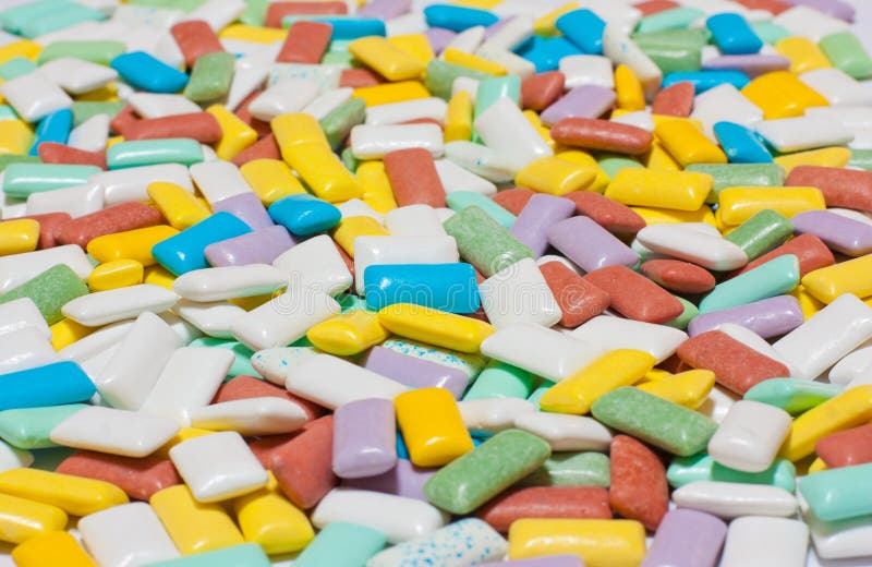 Colourful Chewing Gum Texture Stock Photo - Image of sweet, pellets ...